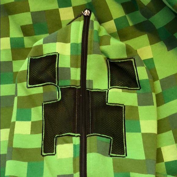 Jinx | Jackets & Coats | Minecraft Creeper Zipup Jacket | Poshmark